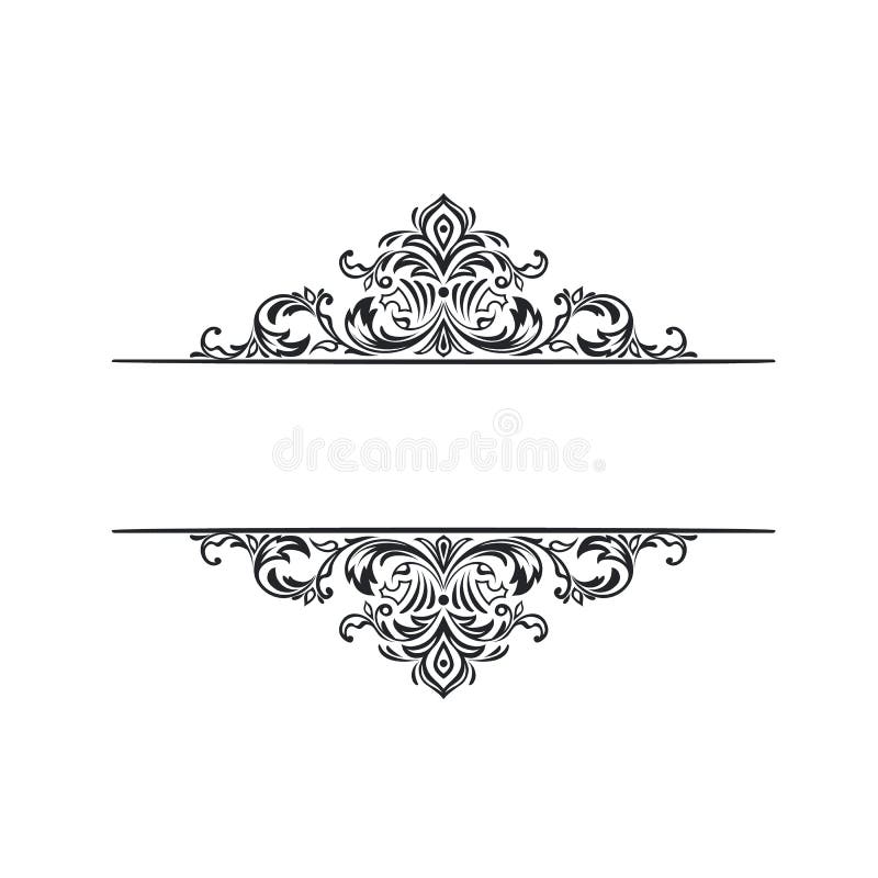 Ornate Frame, Scroll Element. Stock Vector - Illustration of frame ...