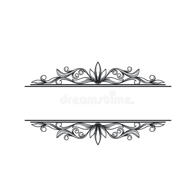 Ornate Frame, Scroll Element. Stock Vector - Illustration of style ...
