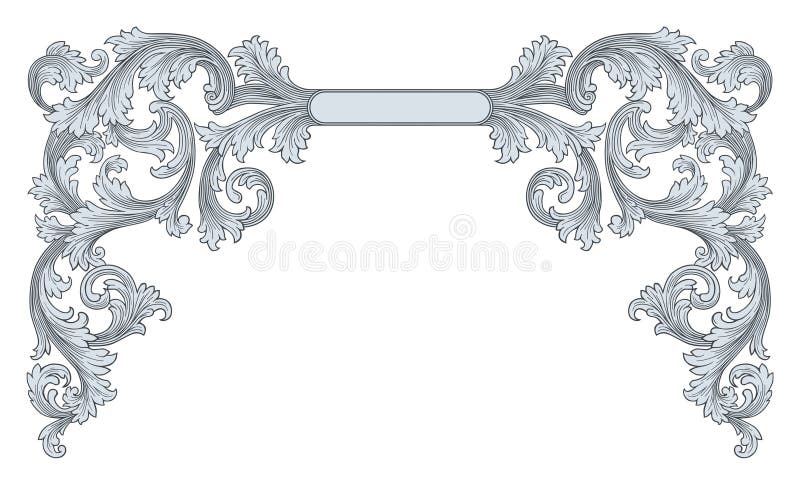Ornate banner vector stock vector. Illustration of arms - 8712572