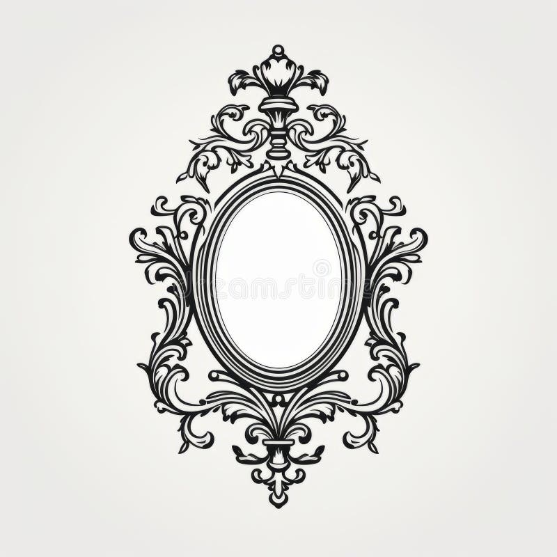 Ornate Frame Vector Design: a Tasteful Illustration with Rococo ...