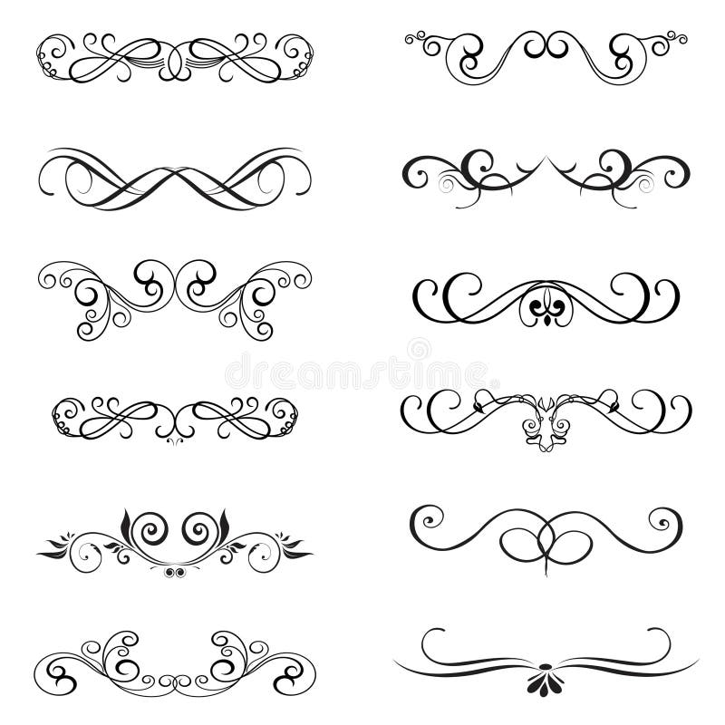Scroll style frames stock vector. Illustration of borders - 2451809