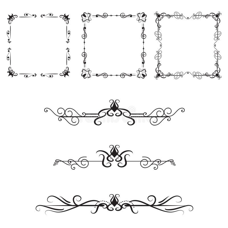 Text Separator Decoratice Divider Book Typography Ornament Design ...