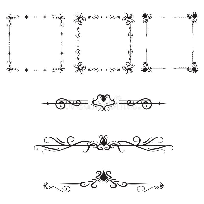 Text Separator Decoratice Divider Book Typography Ornament Design ...