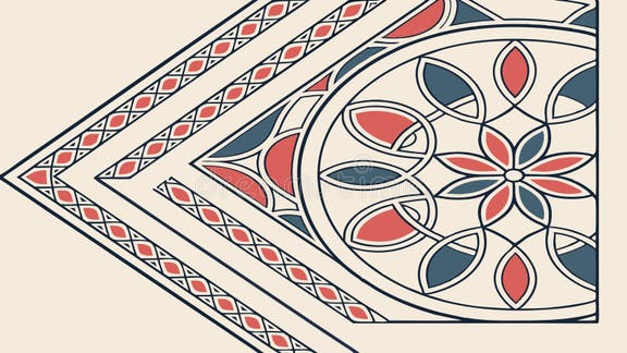 Ornate Geometric Corner Pattern Design Element, Vector Design ...