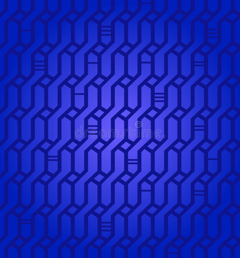 Ornate Geometric Deep Blue Pattern Network Seamless Background ...