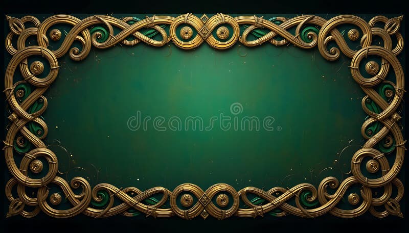 Gold Celtic Frame Stock Illustrations – 2,905 Gold Celtic Frame Stock ...