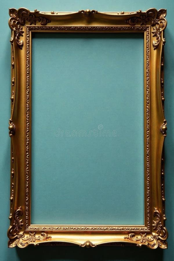 Ornate Gold Rectangle Frame with Subtle Texture , Elegant, Ornate Stock ...