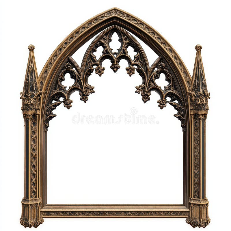 Ornate Gothic Archway Design, Showcasing Intricate Detailing and ...