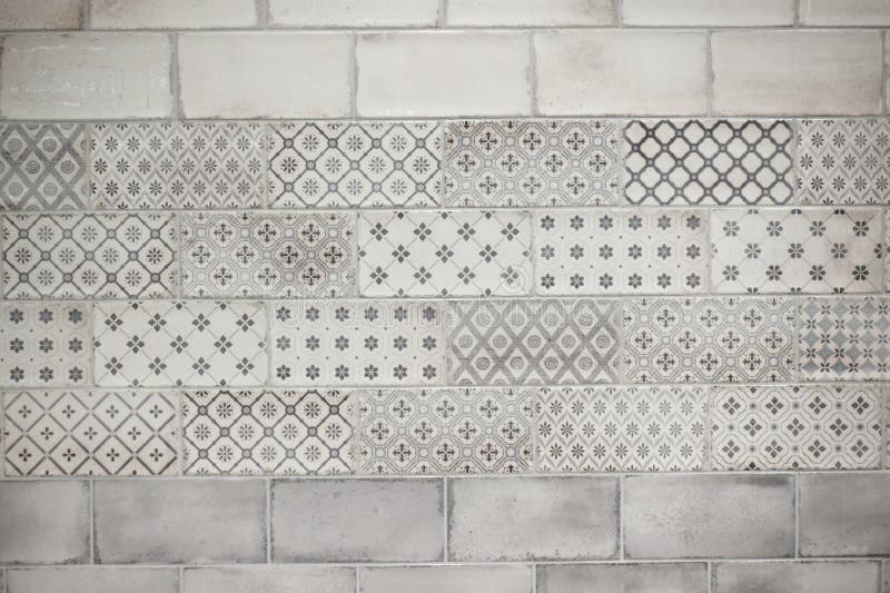 Beautiful Interior Design Inspired Wall Background with Gray Tiles with ...