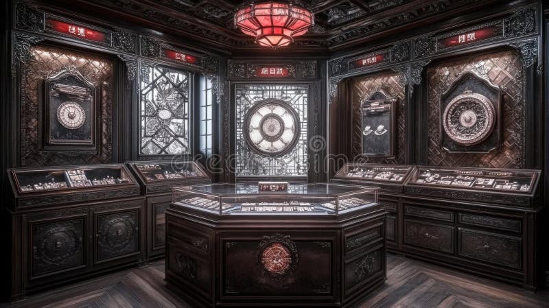 Ornate Jewelry Shop Interior Design Stock Photo - Image of elegant ...