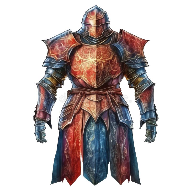Ornate Knight in Full Plate Armor Stock Image - Illustration of fantasy ...