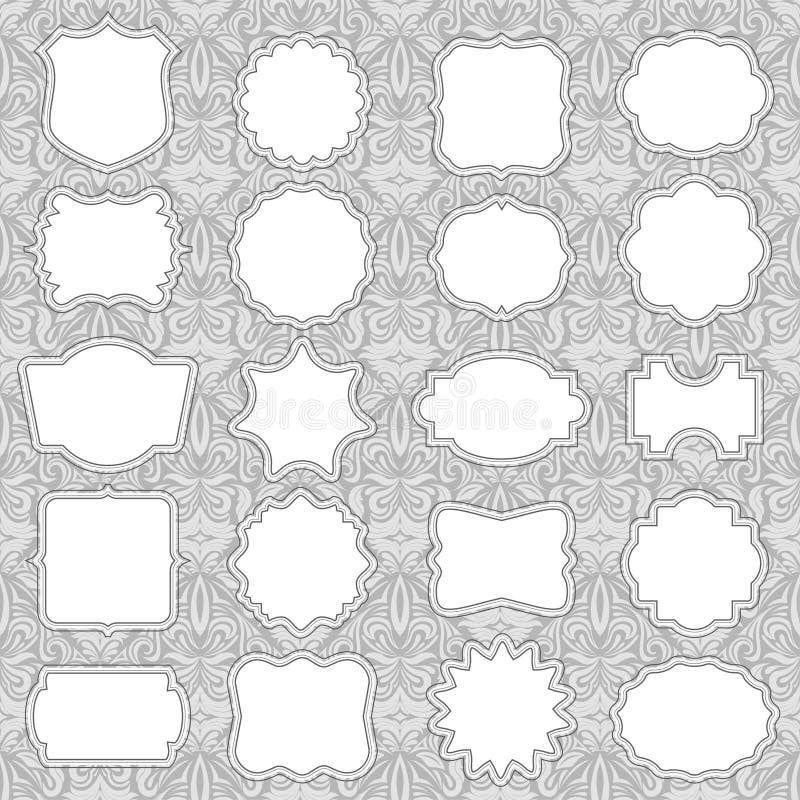 Ornate Label Frames stock vector. Illustration of label - 40831959
