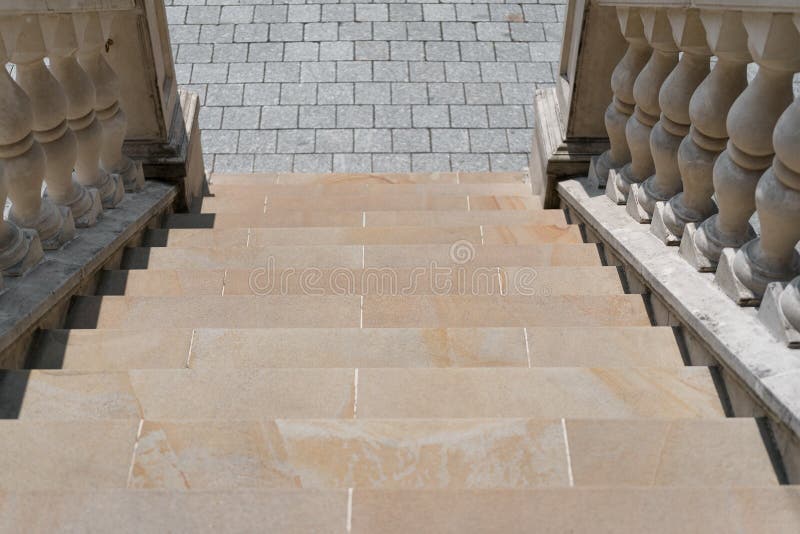 Ornate Late-renaissance Stone Castle Stairs Stock Image - Image of ...