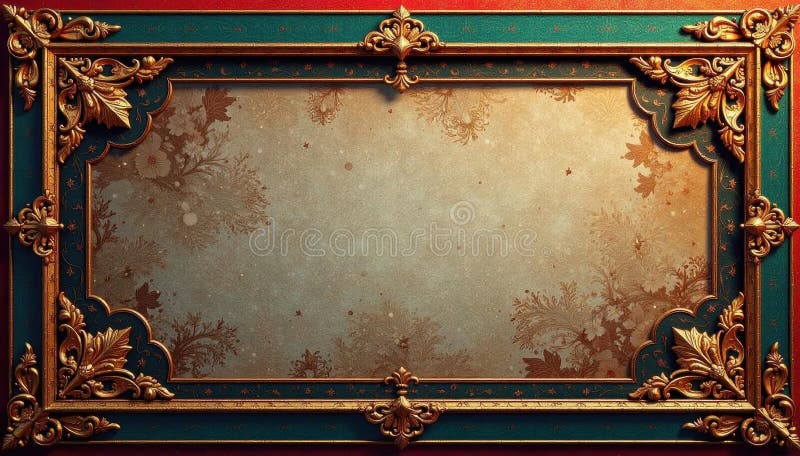 Ornate Lower Third Frame with Khmer Style Motifs, Antique, Vector Stock ...
