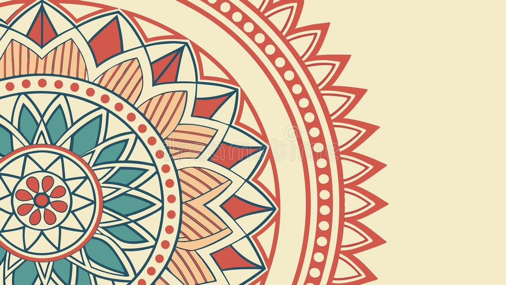 Ornate Mandala Corner Design, Ethnic Decorative Element Vector, Vector ...