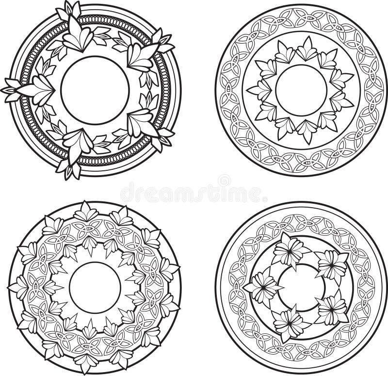 Ornate Medallions stock vector. Illustration of abstract - 6737823