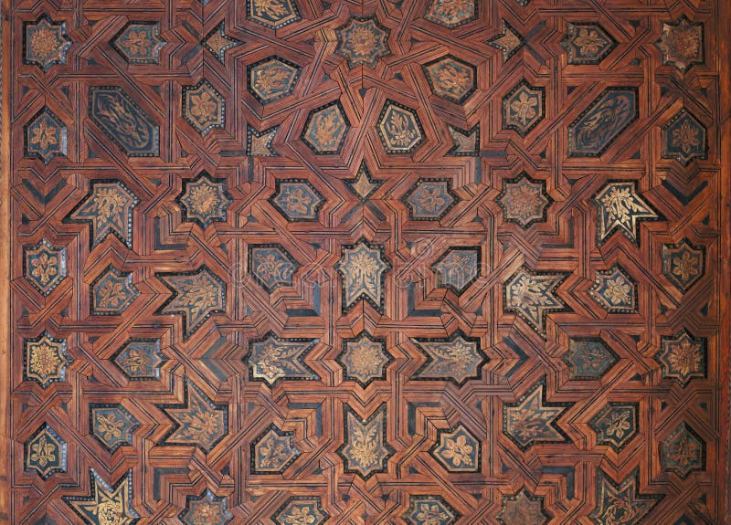 Ornate Moroccan ceiling stock image. Image of background - 39580325