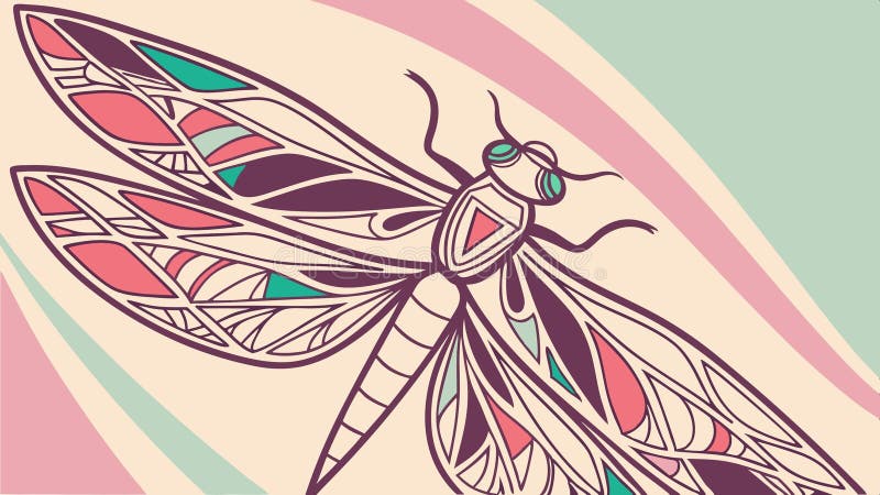 Ornate Moth or Butterfly with Decorative Wing Patterns, Insect Art ...