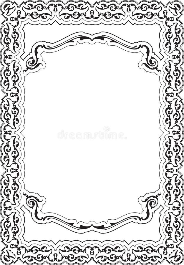 Ornate nice cool frame stock vector. Illustration of corner - 59260768
