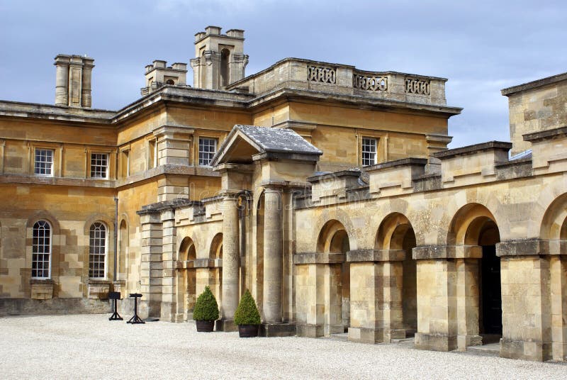 Ornate Old Arched Corridor with Columns. Stock Image - Image of ...