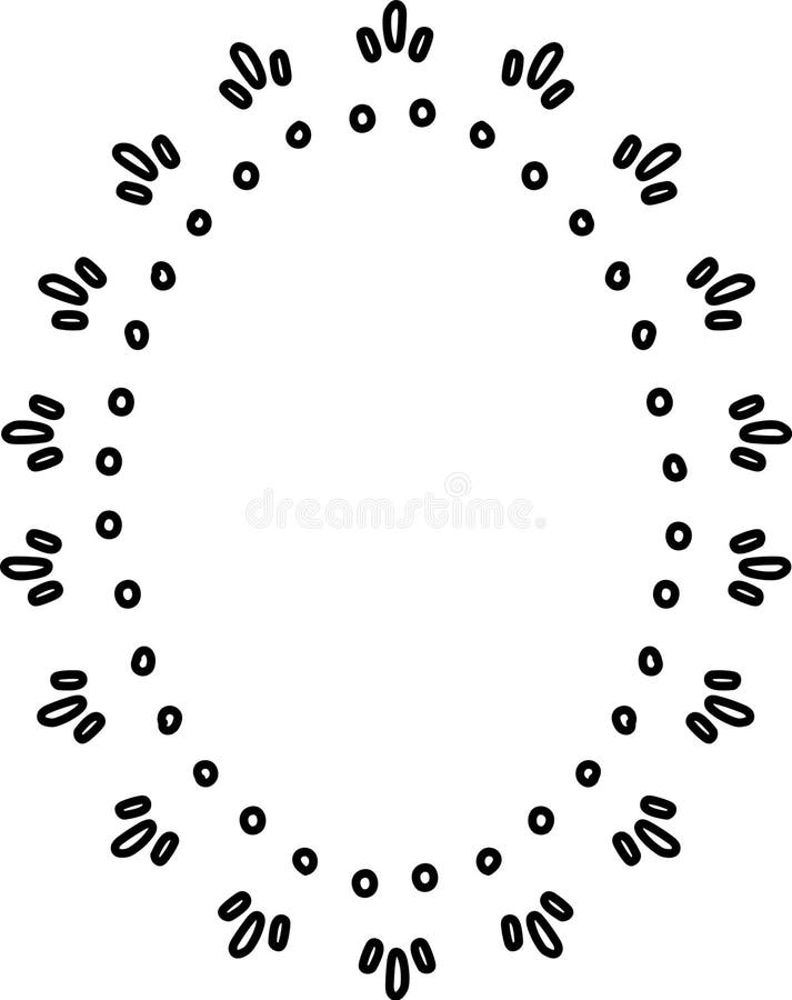 Ornate Oval Frame stock illustration. Illustration of repeating - 370123218