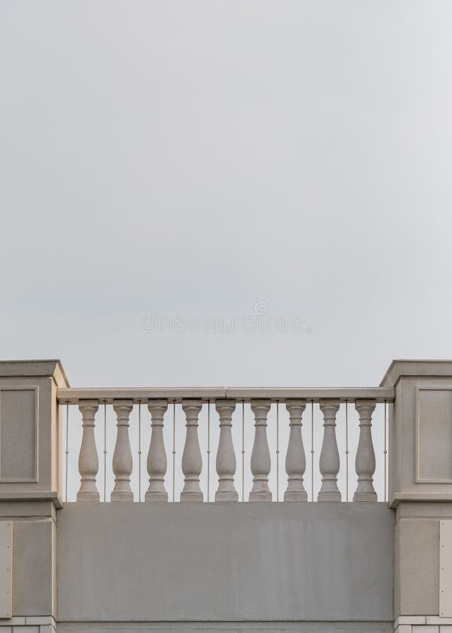 Detail of Ornate Stone Railing Stock Image - Image of decorative, grey ...