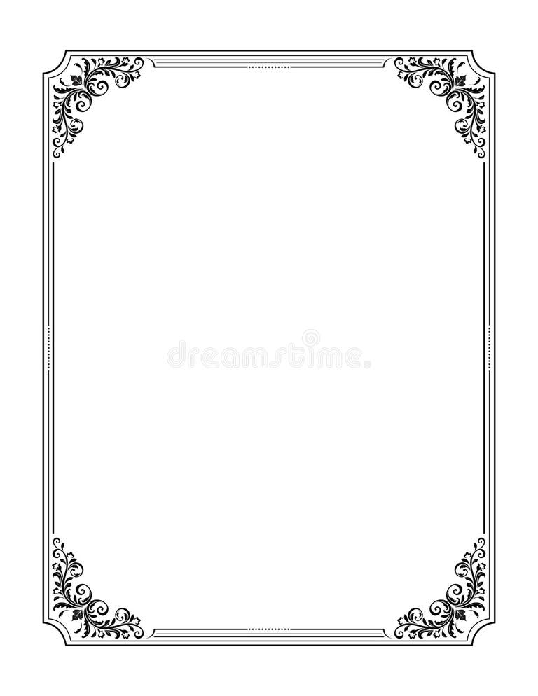 Ornate Rectangular Frame Stock Illustrations – 8,809 Ornate Rectangular ...