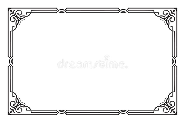 Ornate Rectangular Frame Stock Illustrations – 8,809 Ornate Rectangular ...