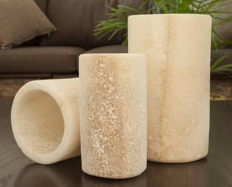 Ornate Rock Salt on a Table in Lounge Stock Image - Image of rock ...