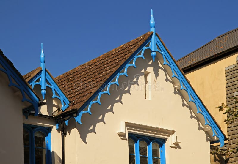 Ornate Roof Overhangs stock image. Image of architectural - 41362015