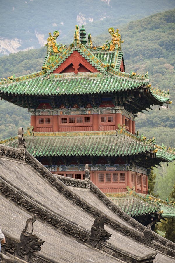 Ornate Rooftop of the Shaolin Temple Stock Image - Image of rooftop ...