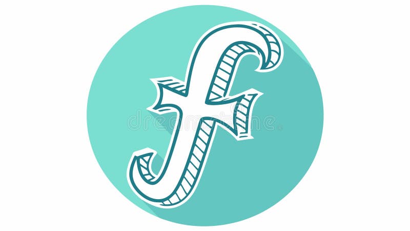 Ornate Script Letter F for Calligraphy and Monograms, Vector Design ...