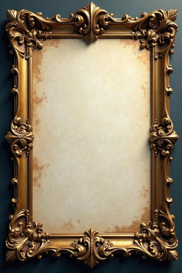 Ornate Scrollwork, Gleaming Antique Brass Finish , Art, Exterior Stock ...