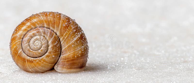 Ornate Seashell on Sparkling Sand Stock Illustration - Illustration of ...
