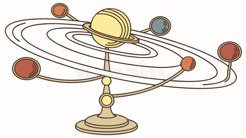 Ornate Solar System Mobile, Celestial Decor, Vector Design Generative ...