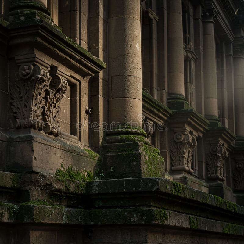 Ornate Stone Columns with Intricate Capitals Feature Prominently ...
