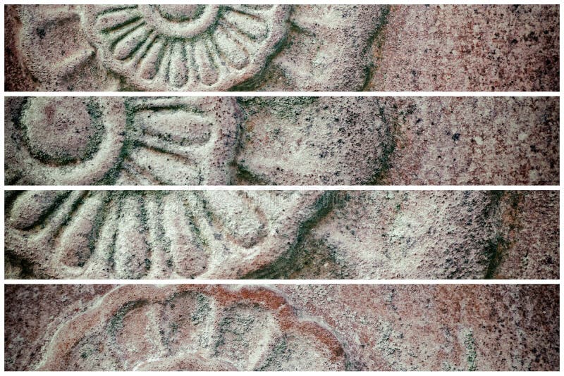 Ornate Stone Texture, Circle Rock Shape, Background for Web Site or ...