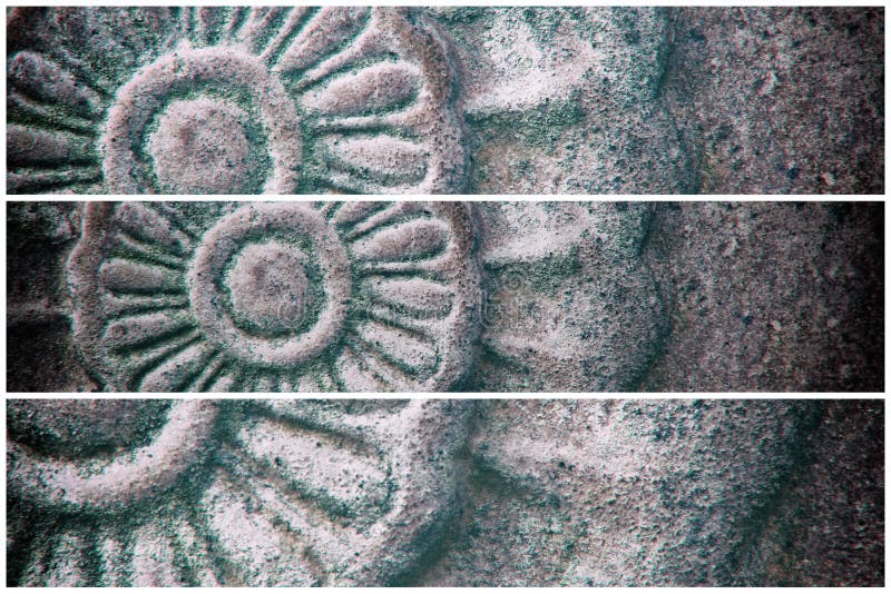 Ornate Stone Texture, Circle Rock Shape, Background for Web Site or ...