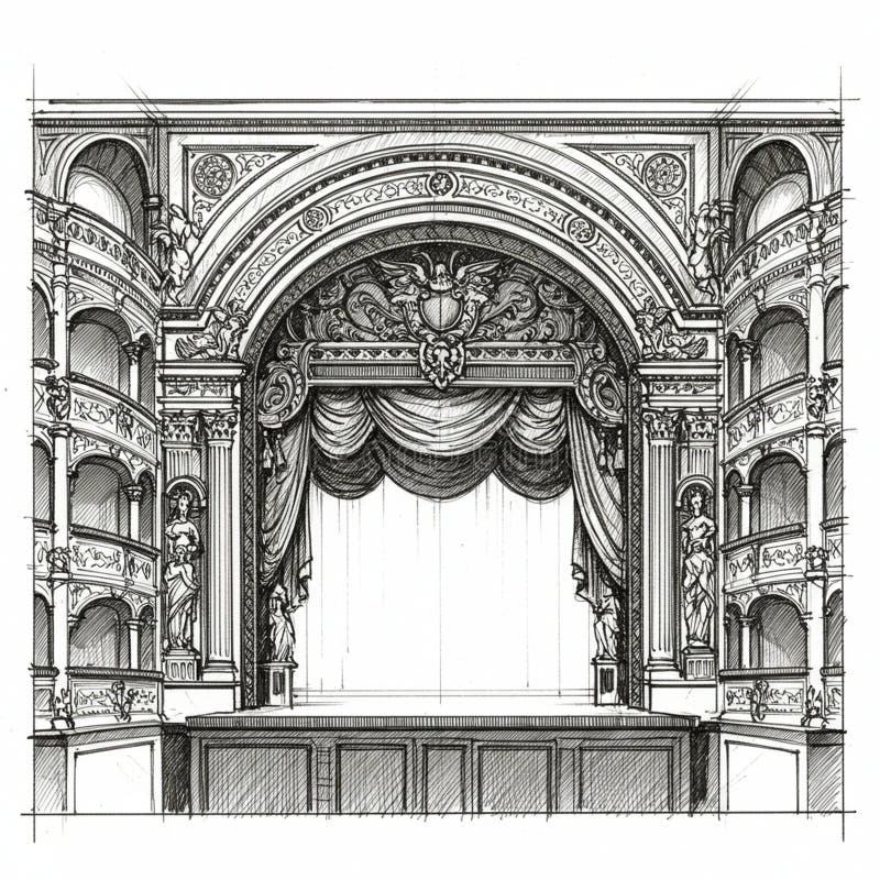 Stage Support Arches Stock Illustrations – 12 Stage Support Arches ...
