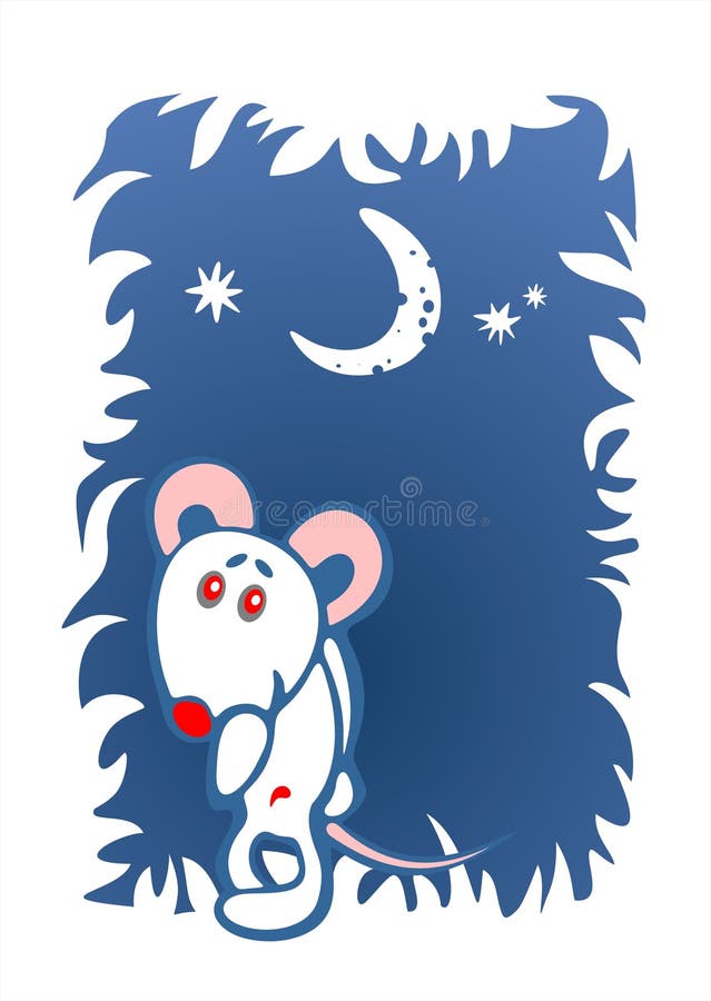 Timid mouse and heart stock vector. Illustration of surprise - 4137842