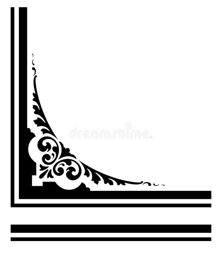 Ornate, Vector Corner Graphic Design Stock Illustration - Illustration ...