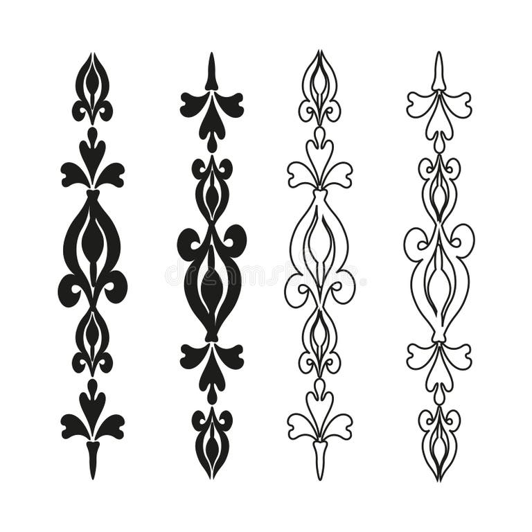 Classic Flourish Elements Stock Illustrations – 24,205 Classic Flourish ...
