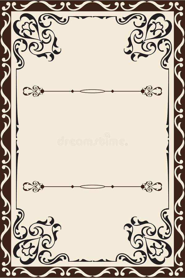 Ornate Victorian Scrolls In Black Stock Vector - Illustration of ...