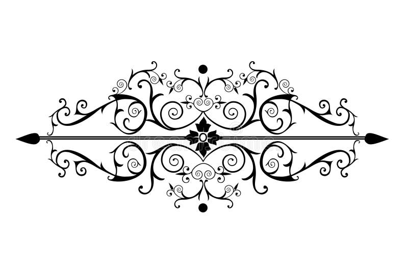 Ornate Victorian Scrolls In Black Stock Vector - Image: 13174074