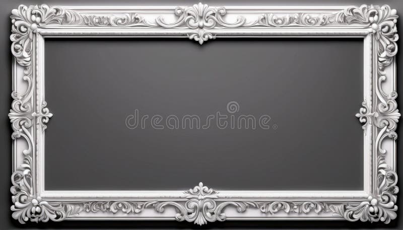 Illustrated frame stock illustration. Illustration of white - 376739716
