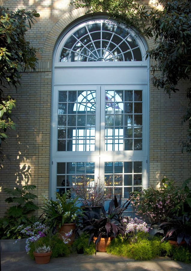 Ornate Window and Arch stock image. Image of plants, display - 18648485