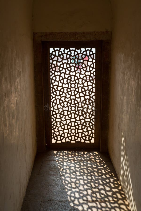 Ornate Window Covering in Agra, India Editorial Stock Photo - Image of ...