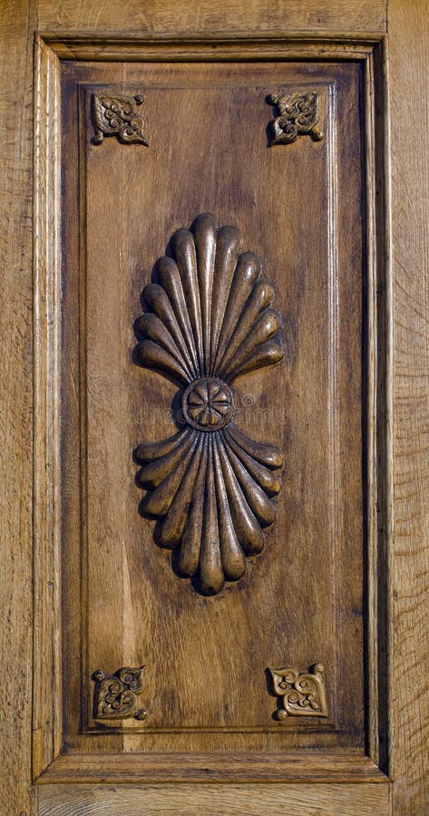 Ornate wood panel stock image. Image of door, carving - 7723389