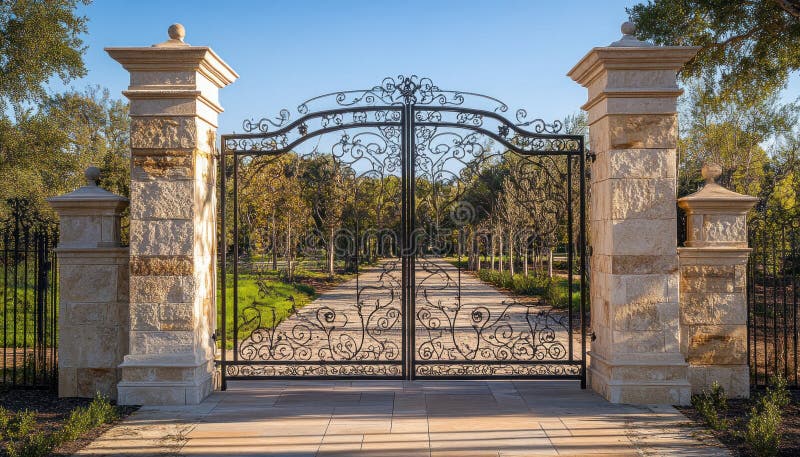 Driveway Gates With Trees