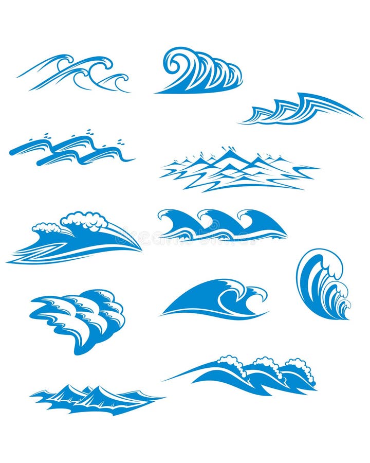 Ornement De Graphique De Vague Illustration de Vecteur - Illustration ...